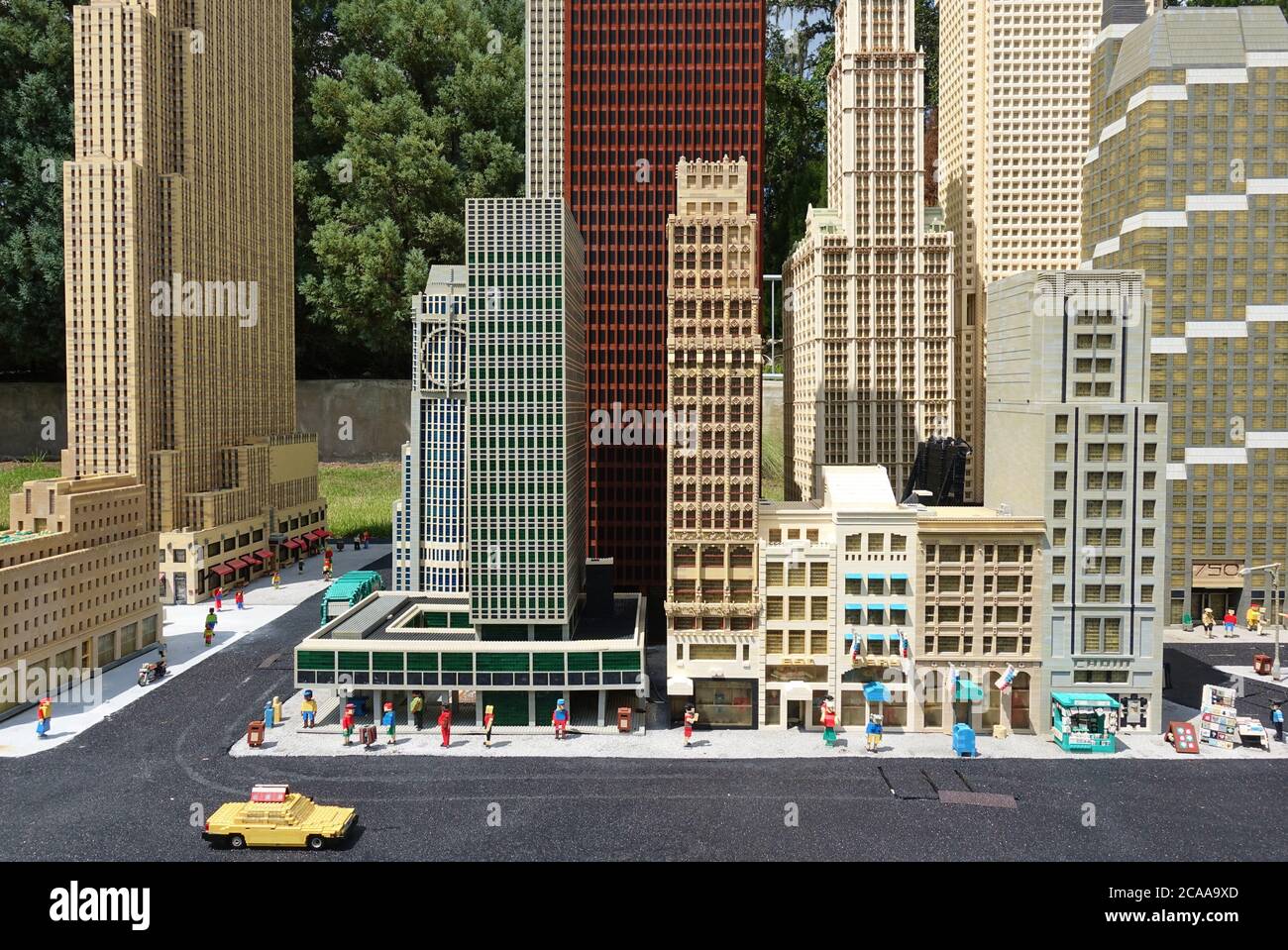 ORLANDO, FL -20 JUN 2020- View of New York City landmarks built out of ...