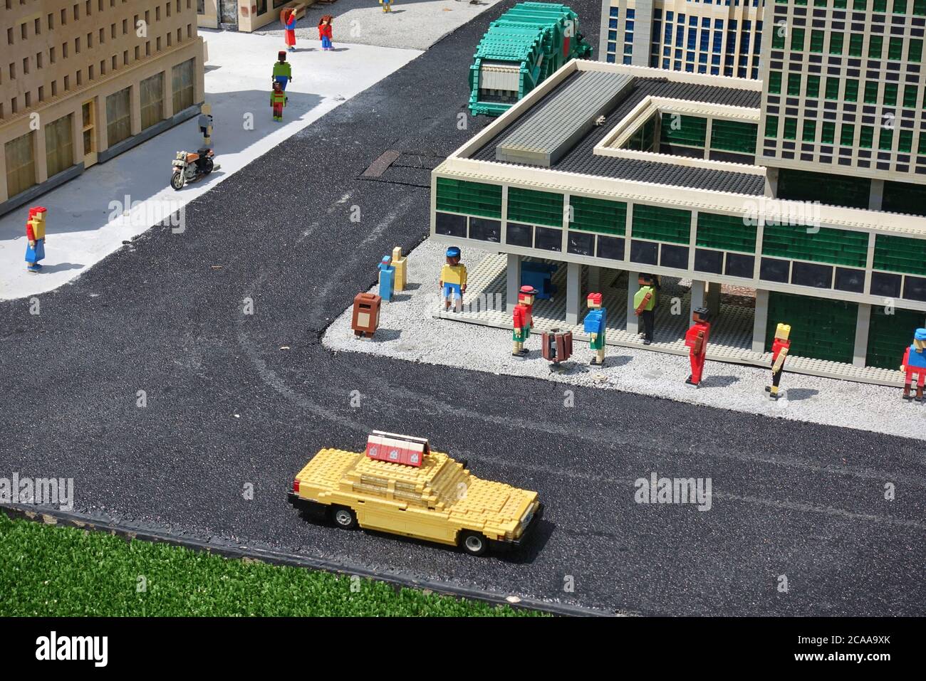 ORLANDO, FL -20 JUN 2020- View of New York City landmarks built out of ...