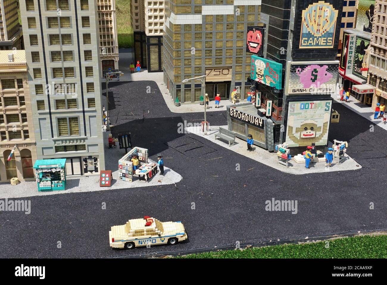 ORLANDO, FL -20 JUN 2020- View of New York City landmarks built out of ...