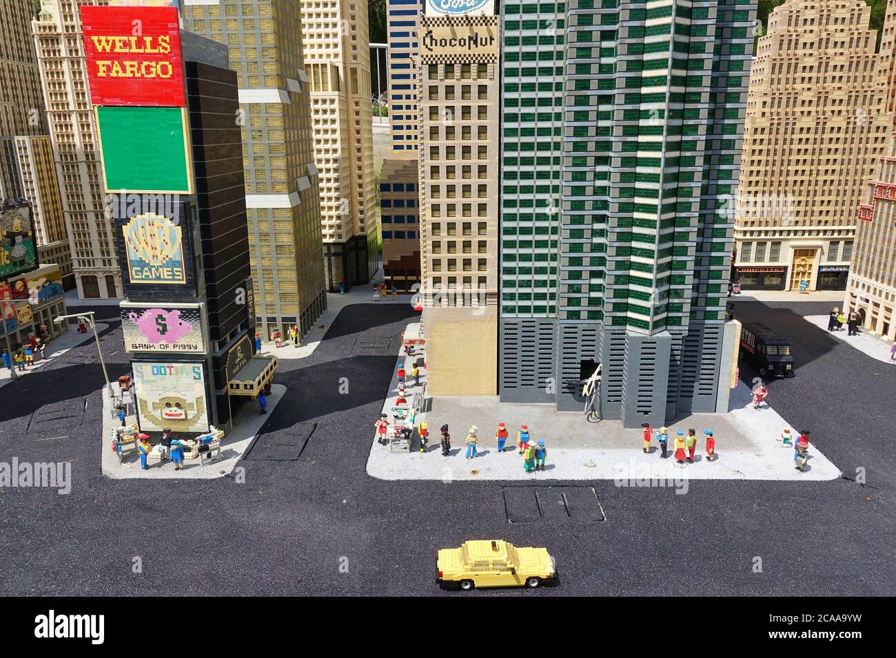 ORLANDO, FL -20 JUN 2020- View of New York City landmarks built out of ...