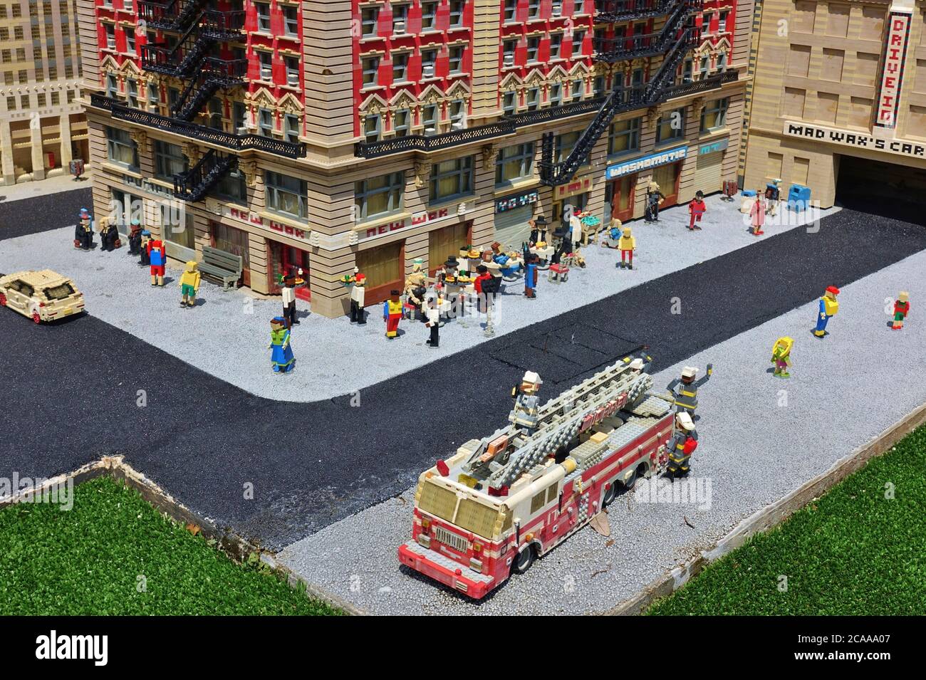 ORLANDO, FL -20 JUN 2020- View of New York City landmarks built out of ...