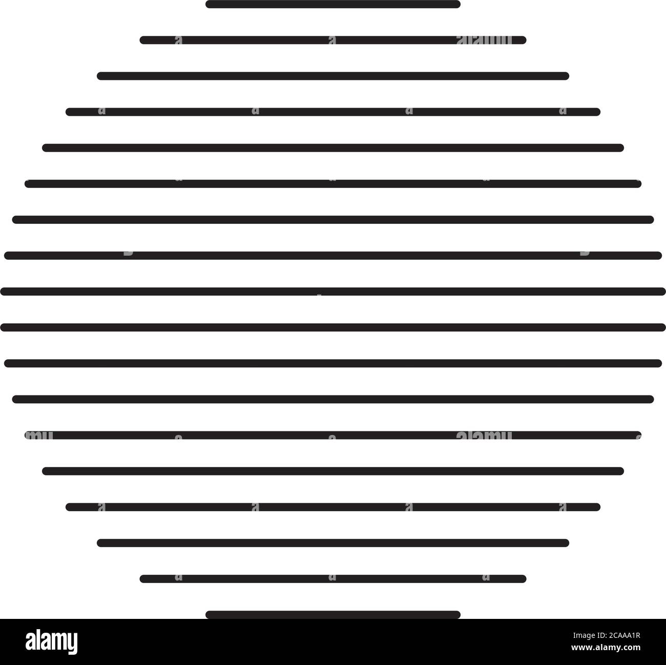 striped circle shape icon over white background, silhouette style ...