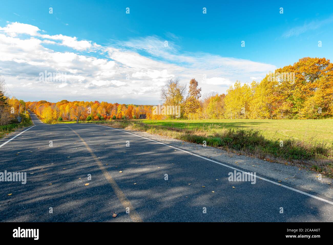 Fall Quebec Landscape Stock Photo - Alamy