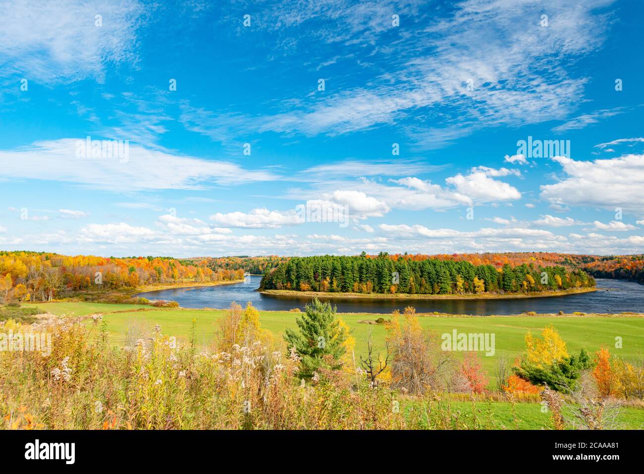 Fall Quebec Landscape Stock Photo - Alamy