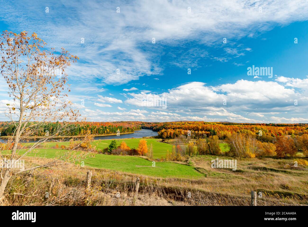 Fall Quebec Landscape Stock Photo - Alamy