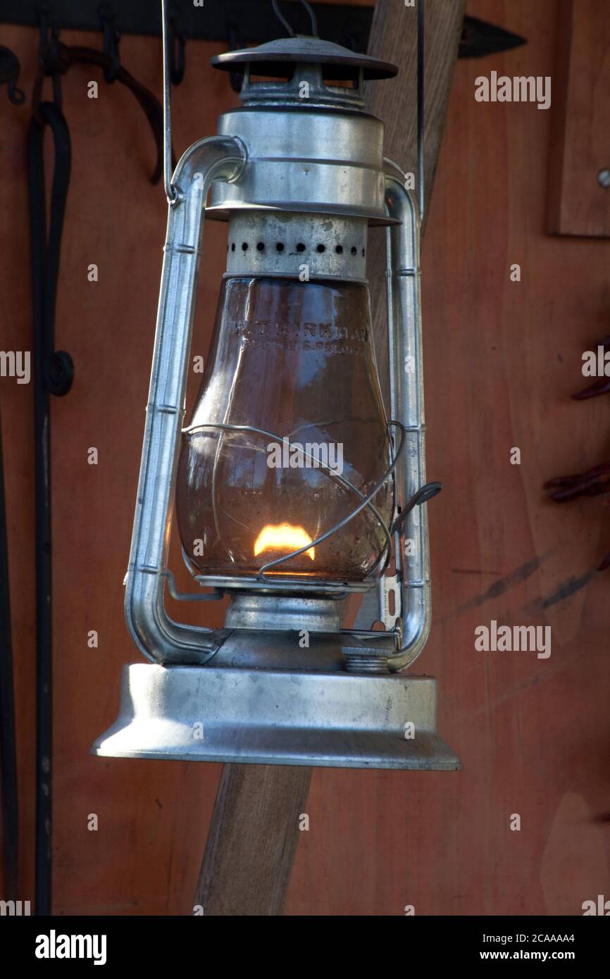 Old oil lantern Stock Photo - Alamy