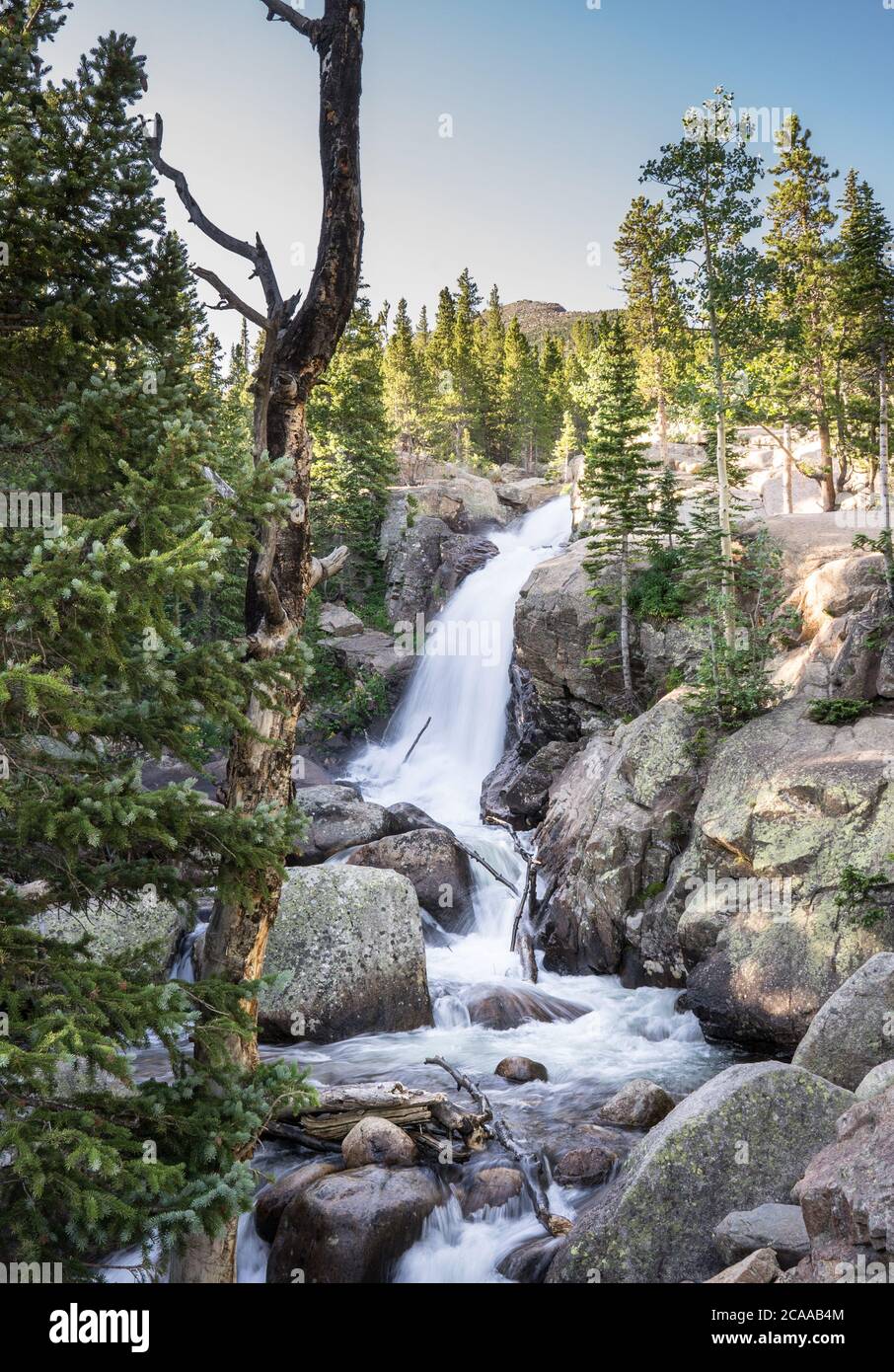 waterful in the Rockey Mountains near Mount Evans Stock Photo - Alamy