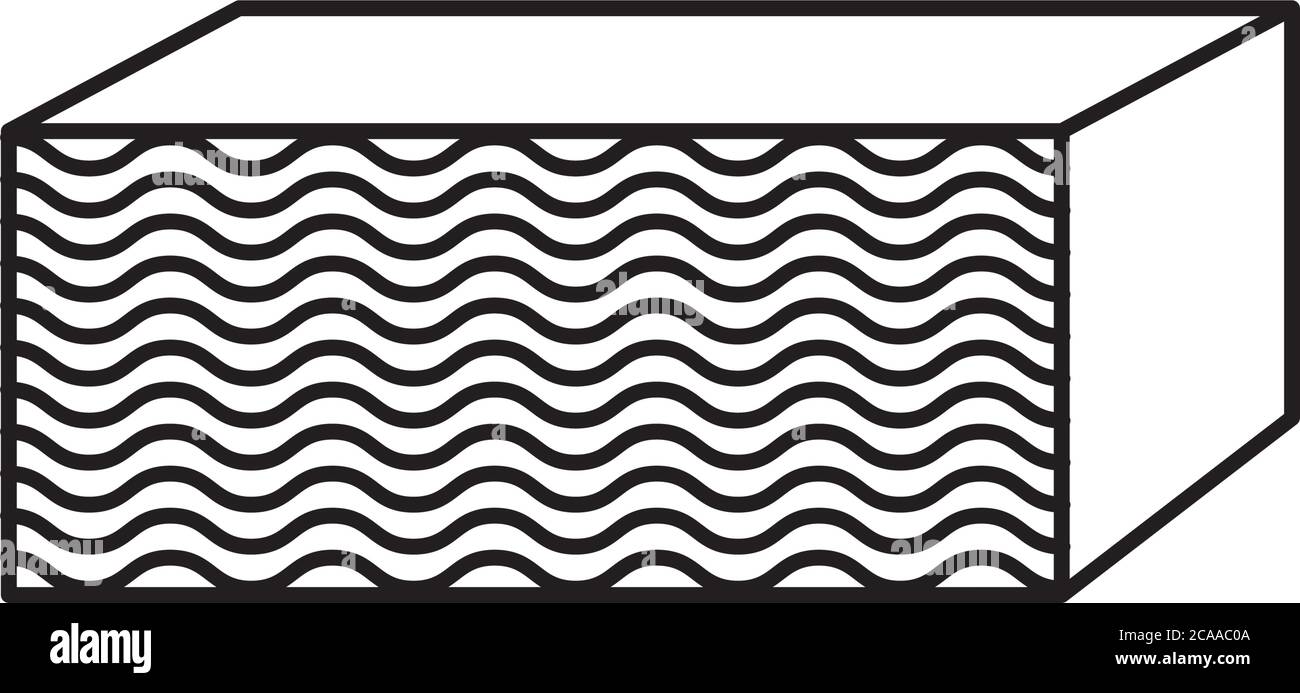 parallelepiped shape with abstract design over white background, line ...