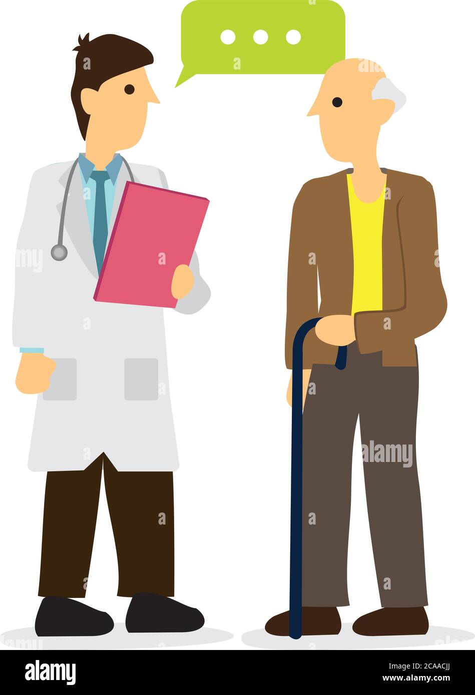 Nurse talking to patient talk nursing Stock Vector Images - Alamy