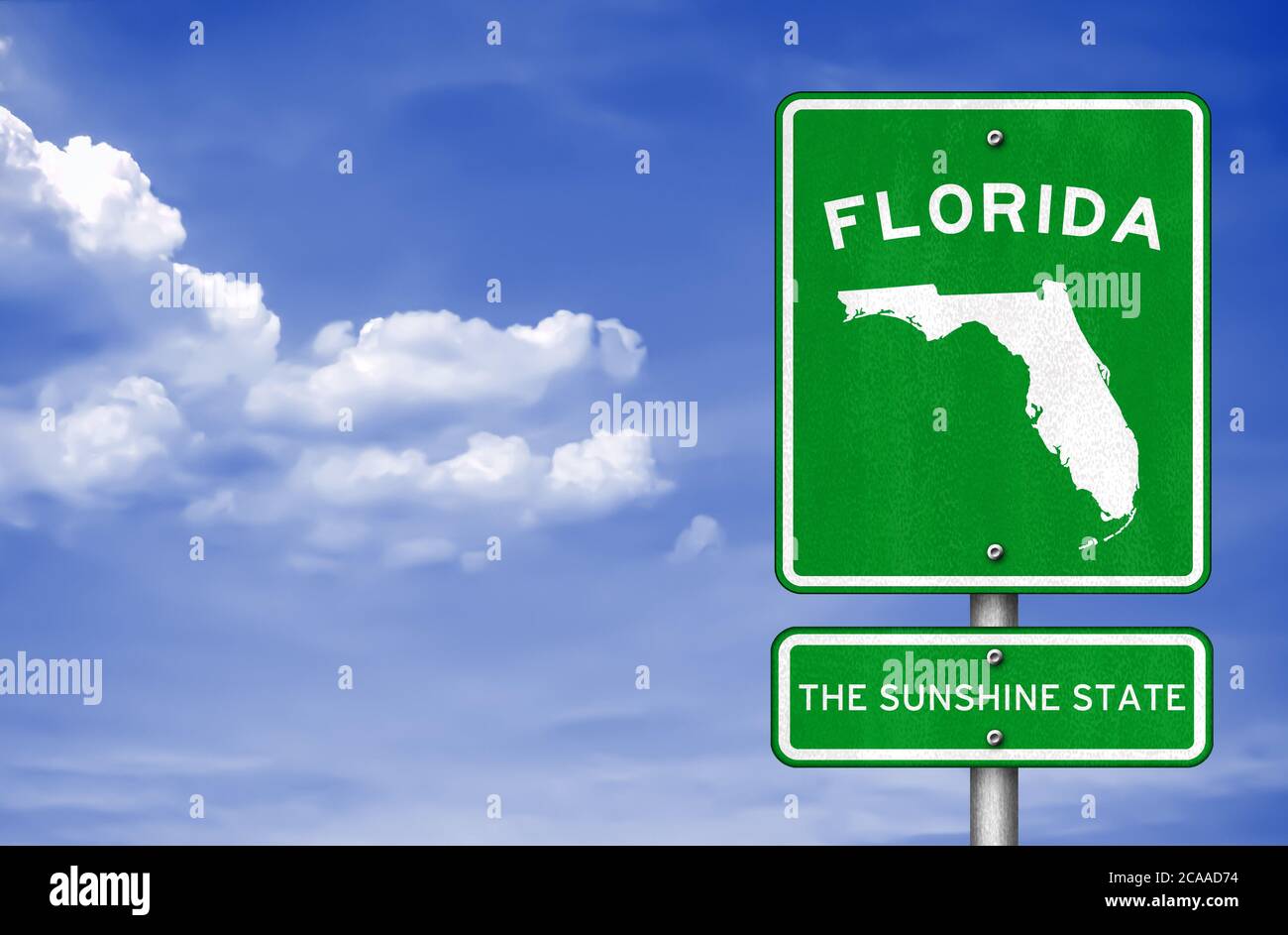 Florida - Florida Highway sign Stock Photo - Alamy