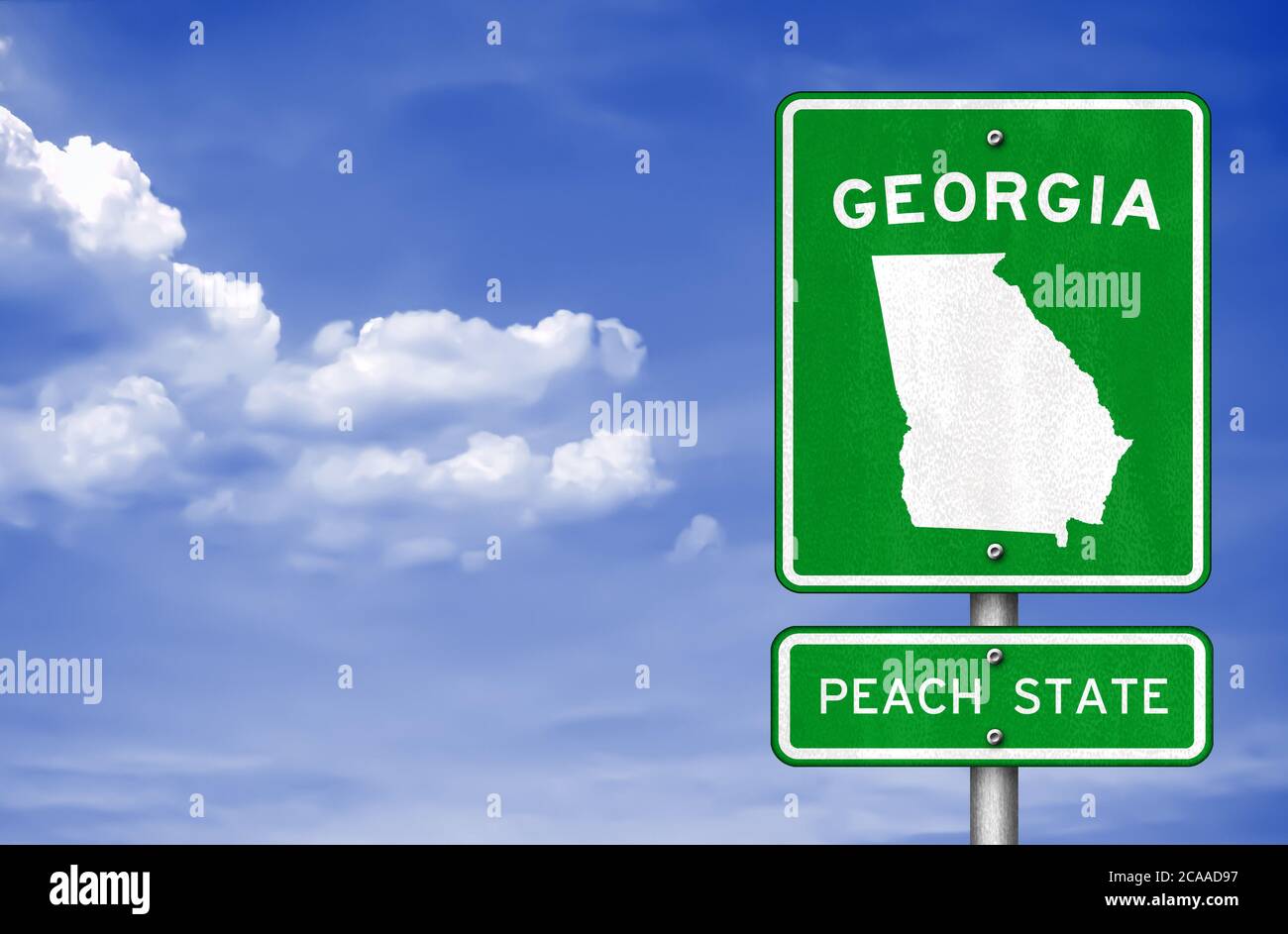 Georgia - Georgia Highway sign Stock Photo - Alamy