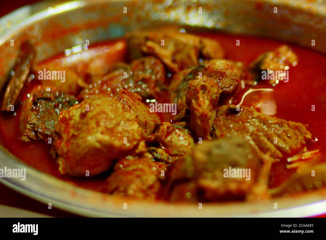 Spicy and Tasty Indian Fish curry Recipe Stock Photo - Alamy