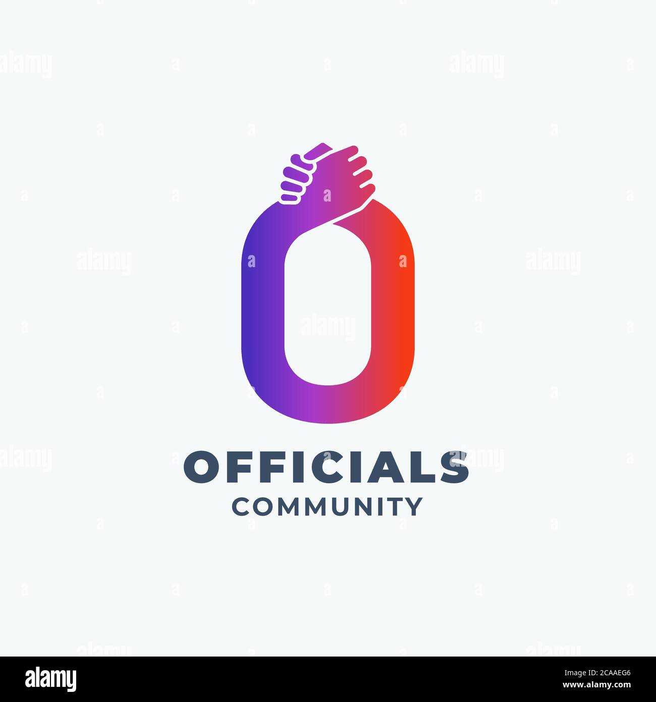 Abstract Handshake Logo