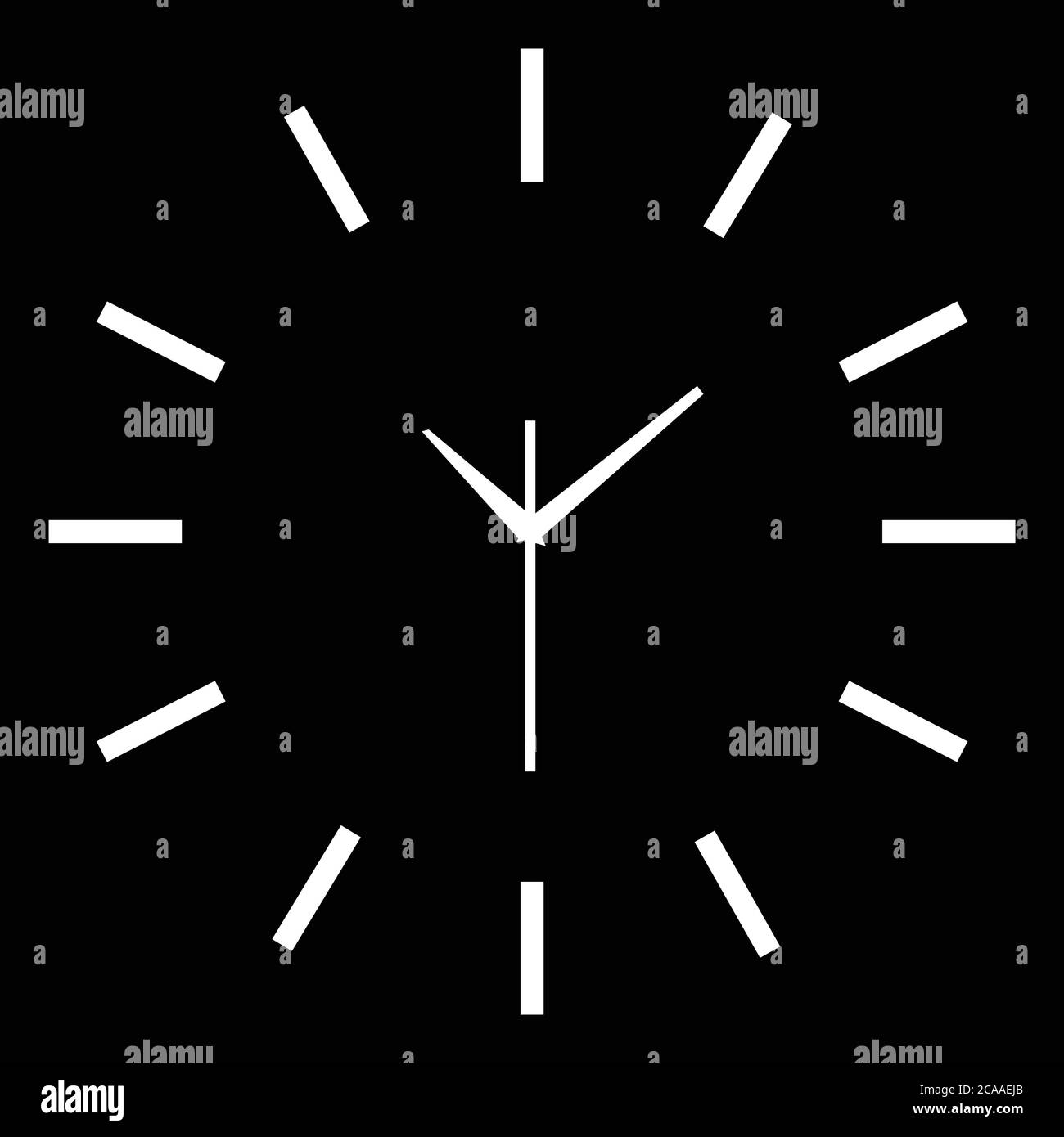 Line icon wall clock face vector Stock Vector Image & Art - Alamy