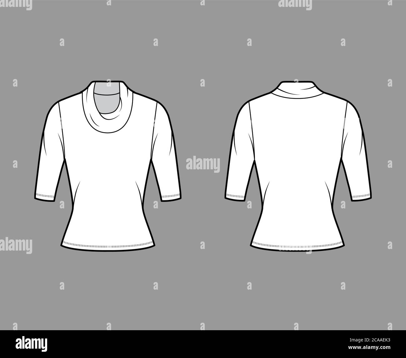 Close fitting top Stock Vector Images - Alamy