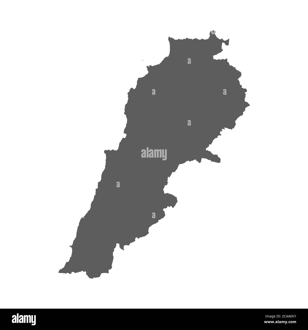 Vector map of lebanon. High precision accurately map Stock Vector Image ...