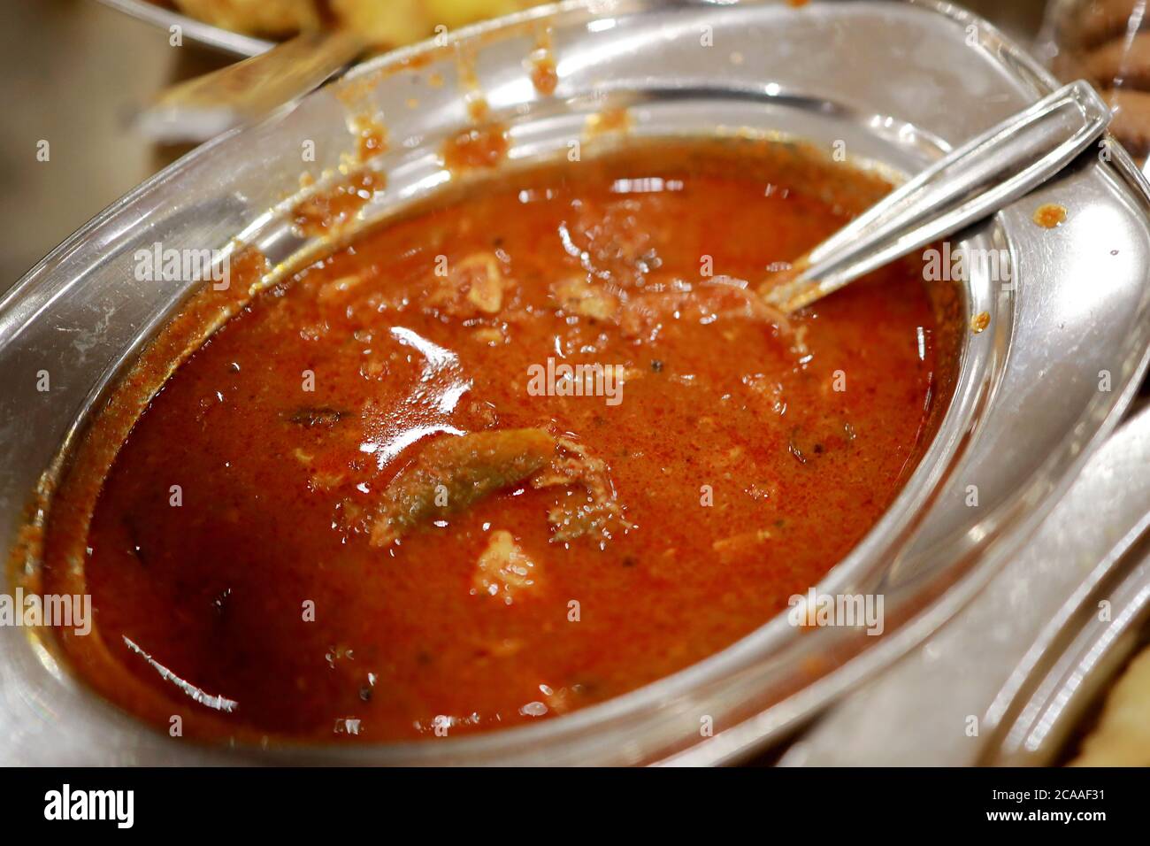Spicy and Tasty Indian Fish curry Recipe Stock Photo - Alamy