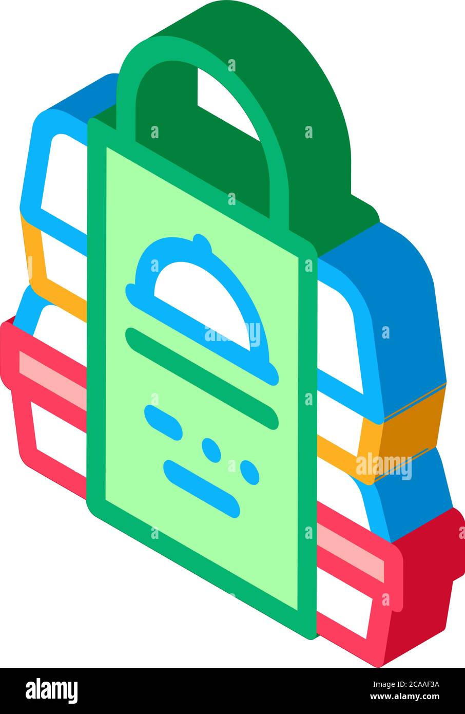 food packages delivery isometric icon vector illustration Stock Vector ...