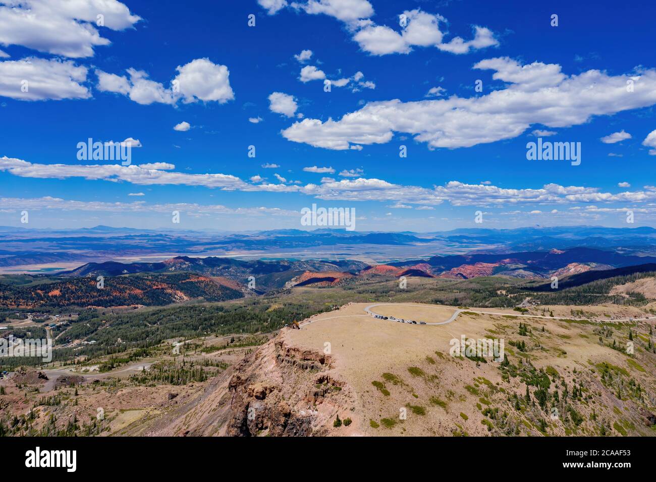 Aerial view of the beautiful Brian Head mountain at Utah, USA Stock ...