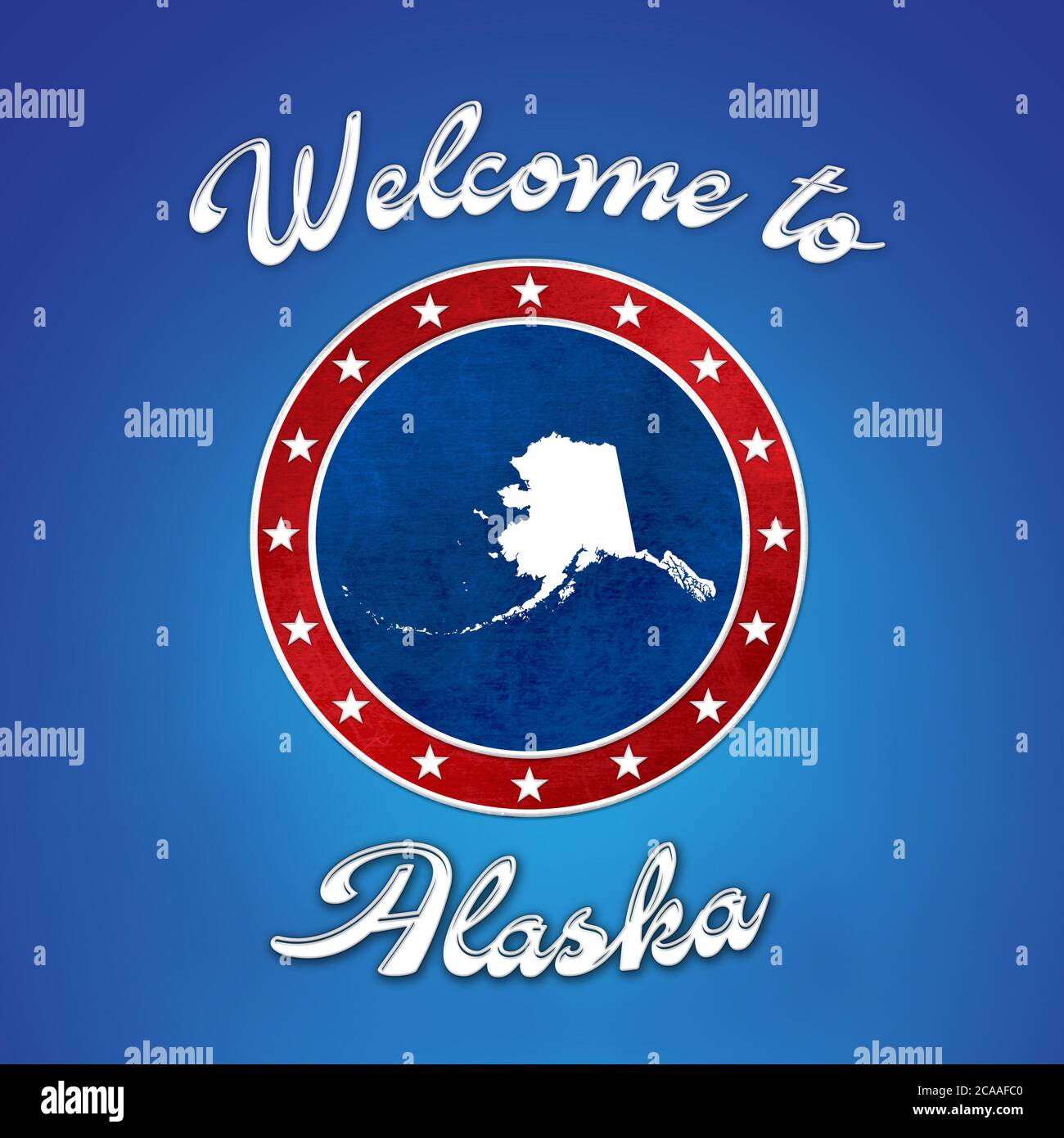 Alaska usa map hi-res stock photography and images - Alamy