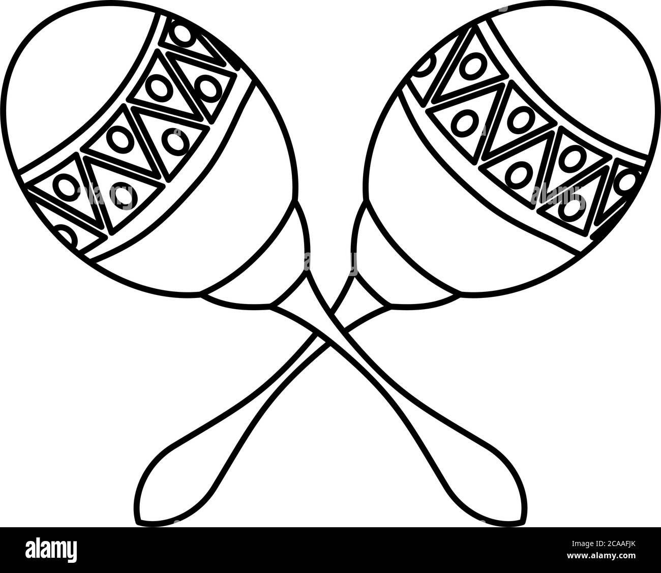 Maracas tropical instrument icon vector Cut Out Stock Images & Pictures ...