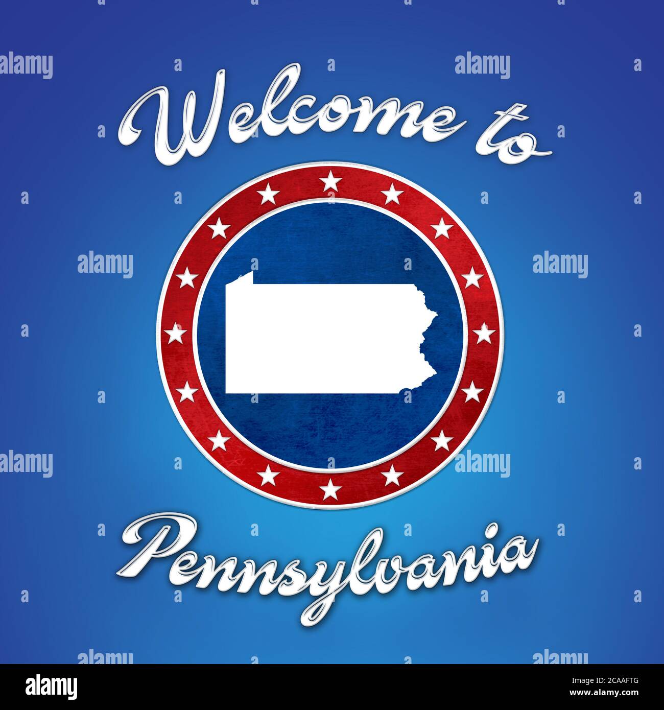 Pennsylvania welcome sign hi-res stock photography and images - Alamy