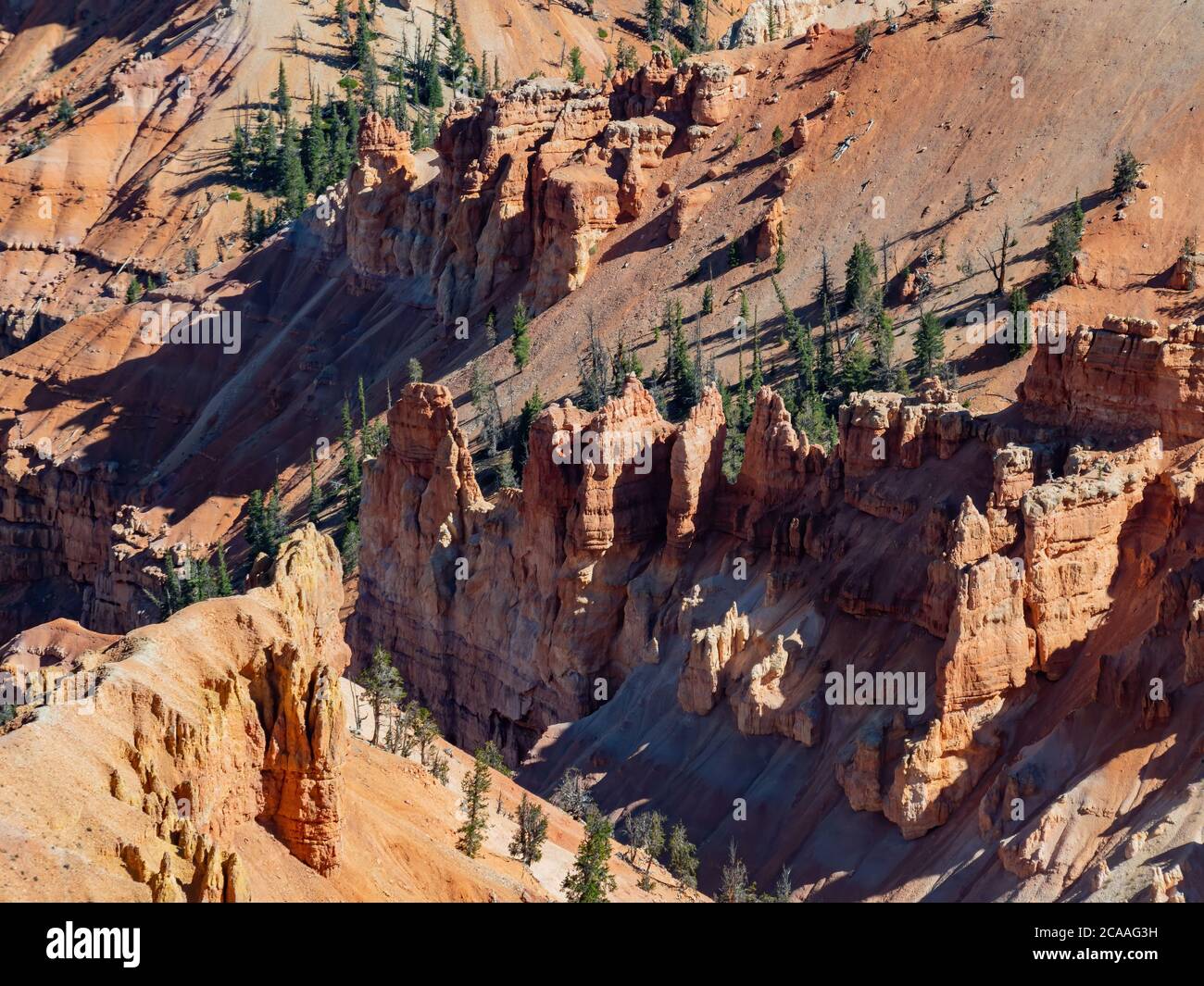 Beautiful landscape saw from Point Supreme Overlook of Cedar Breaks ...