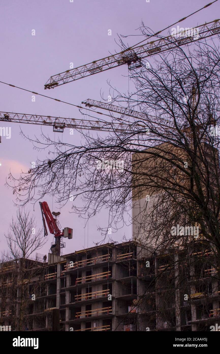 A building covered in snow Stock Photo - Alamy