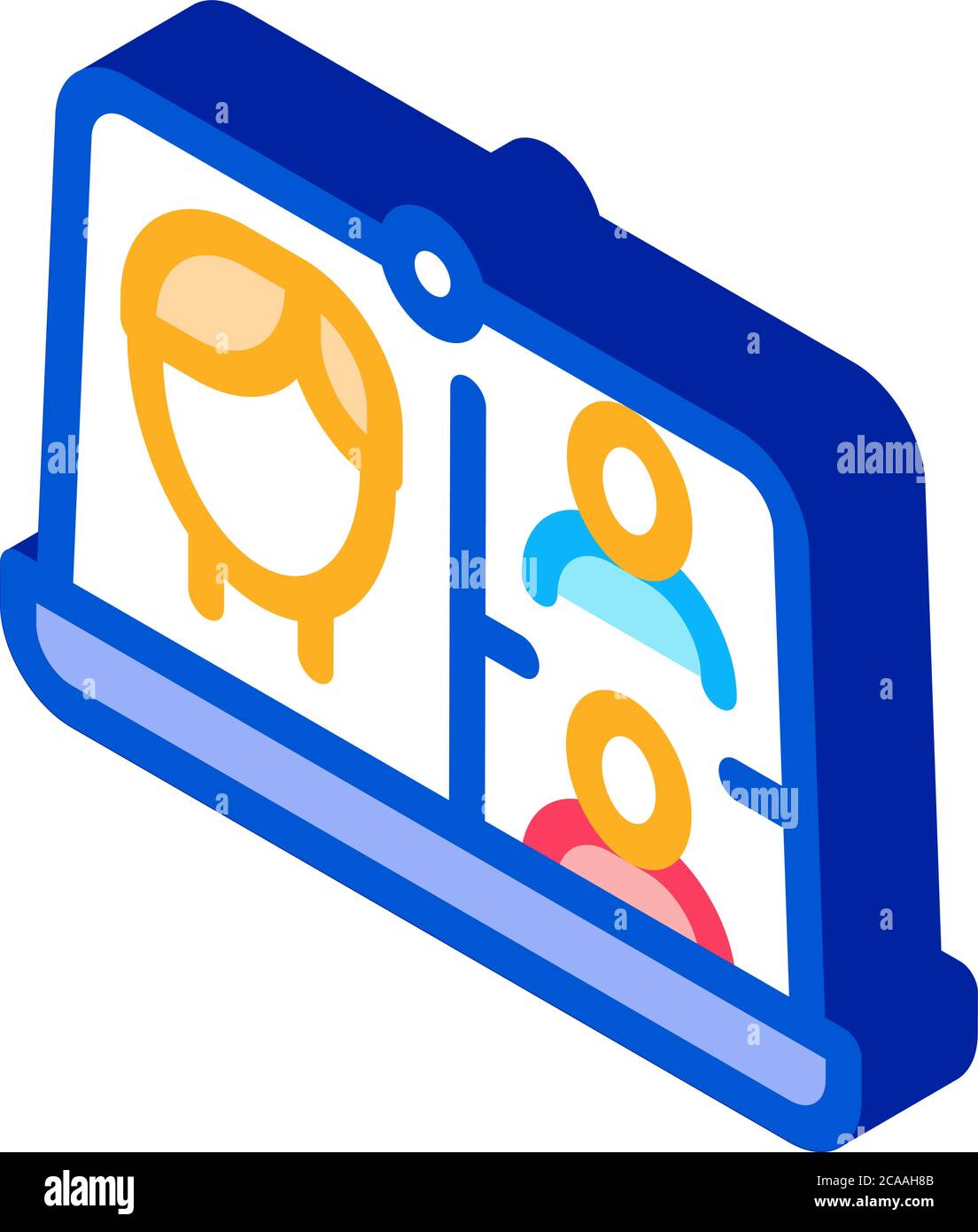 Video conference isometric icon hi-res stock photography and images - Alamy