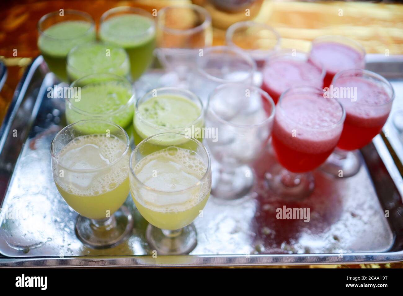 Wedding Event Catering Style Juices Recipe. Indian Welcome Drink Fresh ...