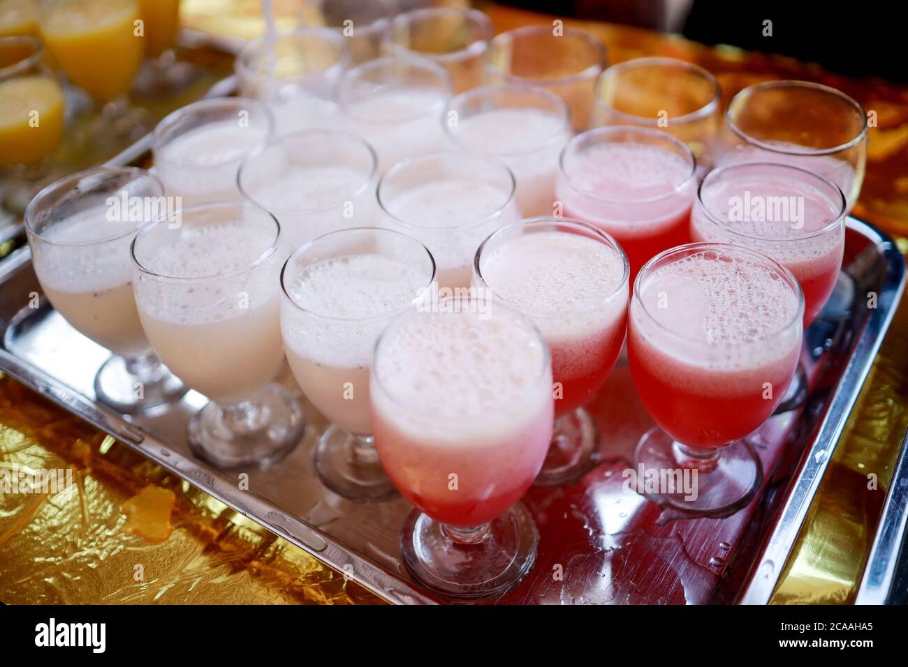 Wedding Event Catering Style Juices Recipe. Indian Welcome Drink Fresh ...