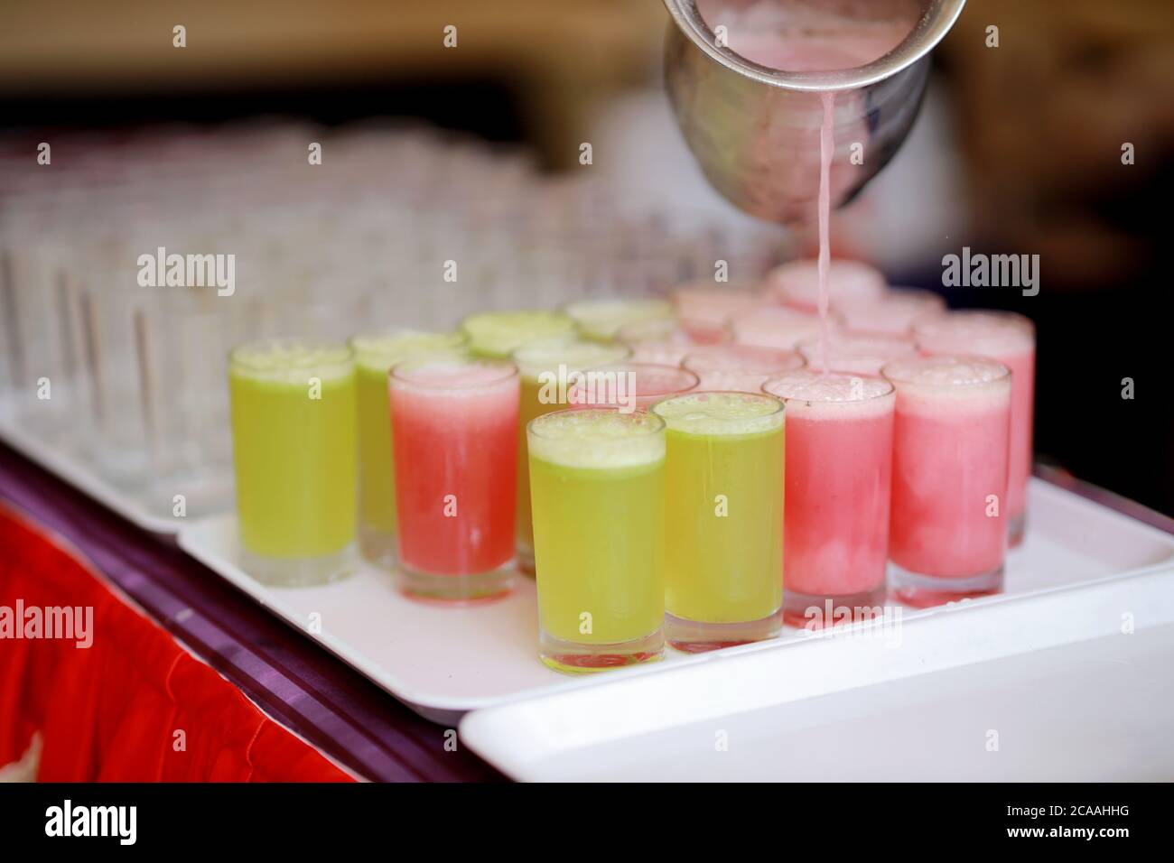 Wedding Event Catering Style Juices Recipe. Indian Welcome Drink Fresh ...