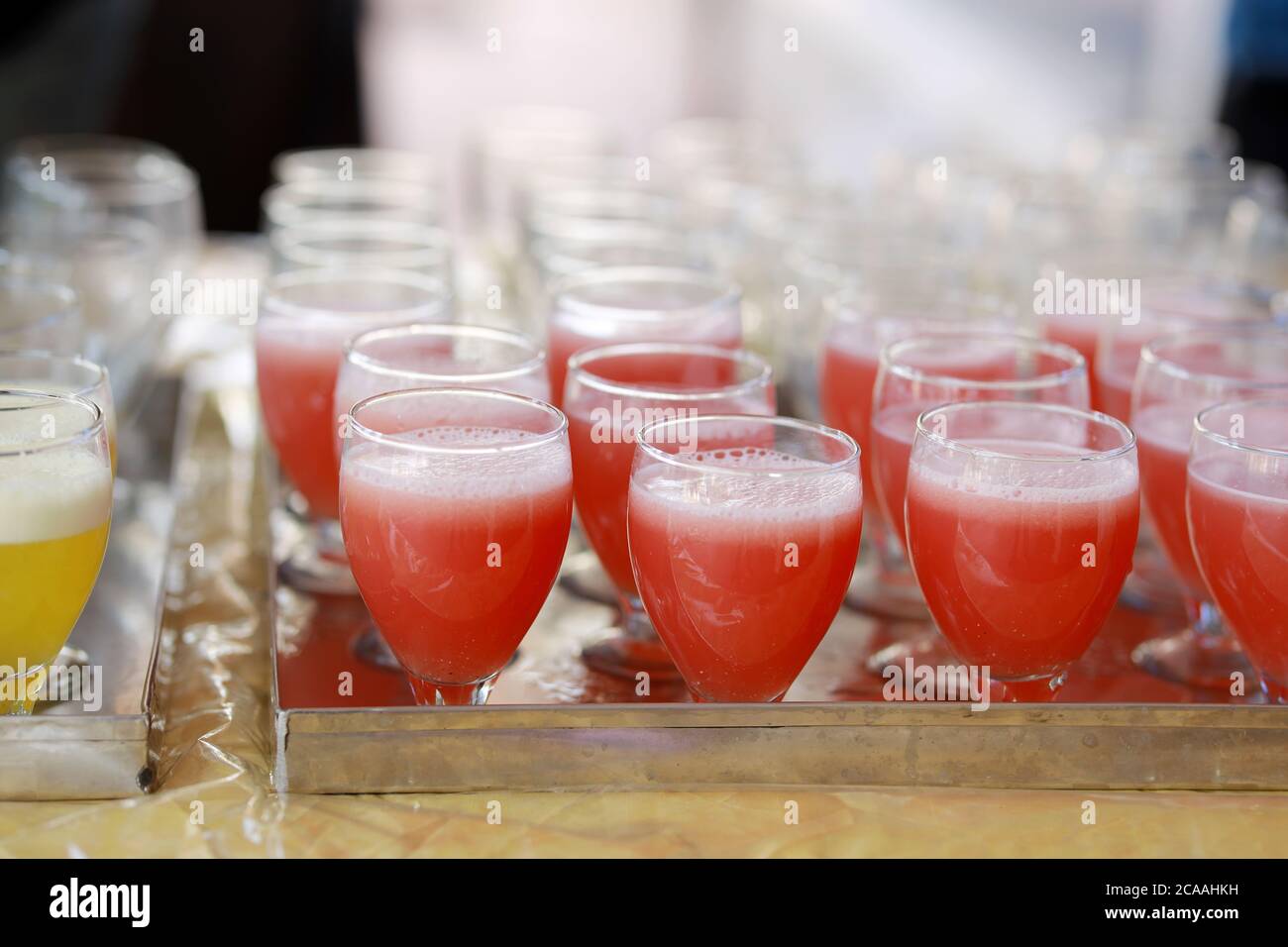 Wedding Event Catering Style Juices Recipe. Indian Welcome Drink Fresh ...