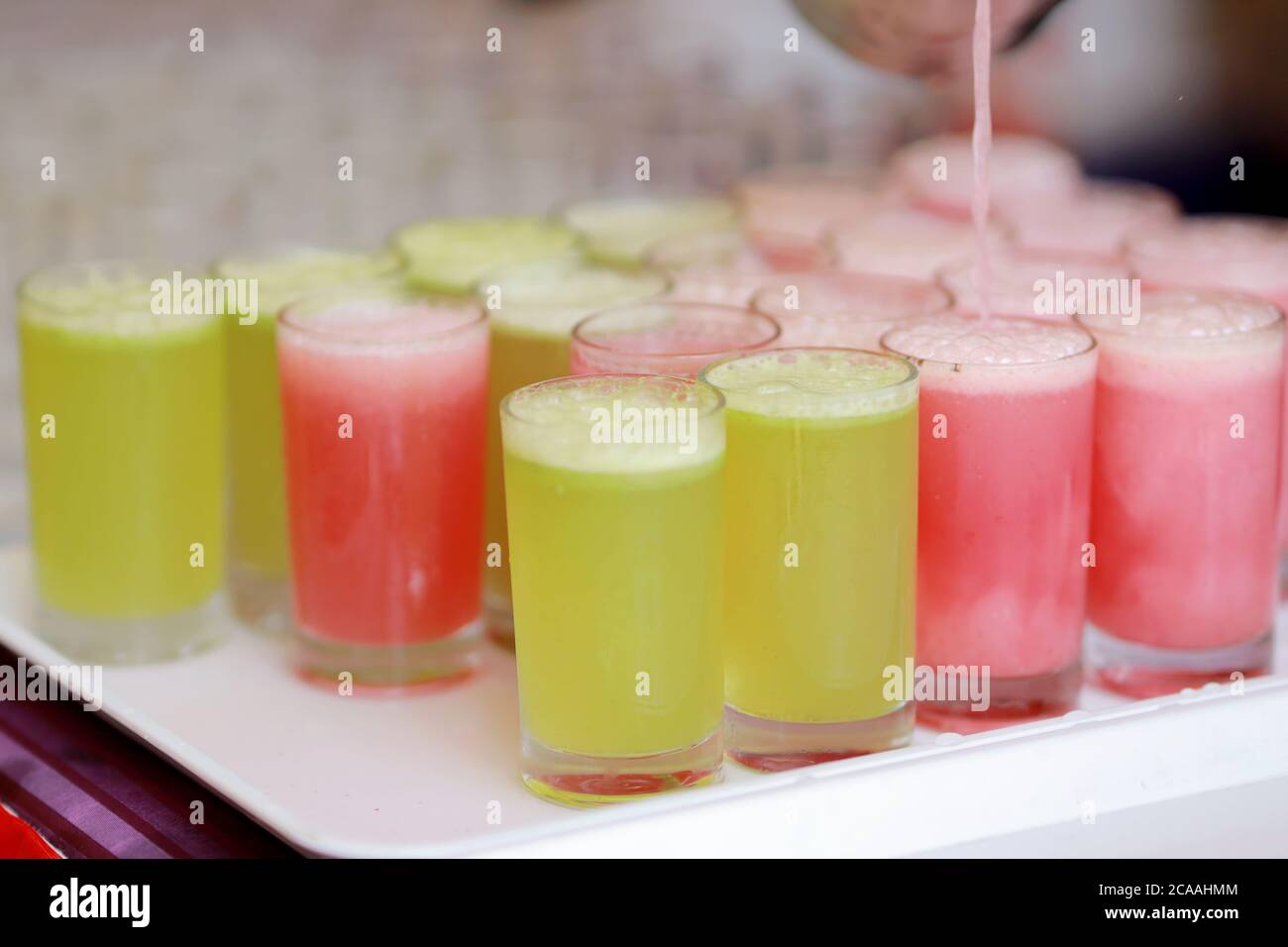 Wedding Event Catering Style Juices Recipe. Indian Welcome Drink Fresh ...
