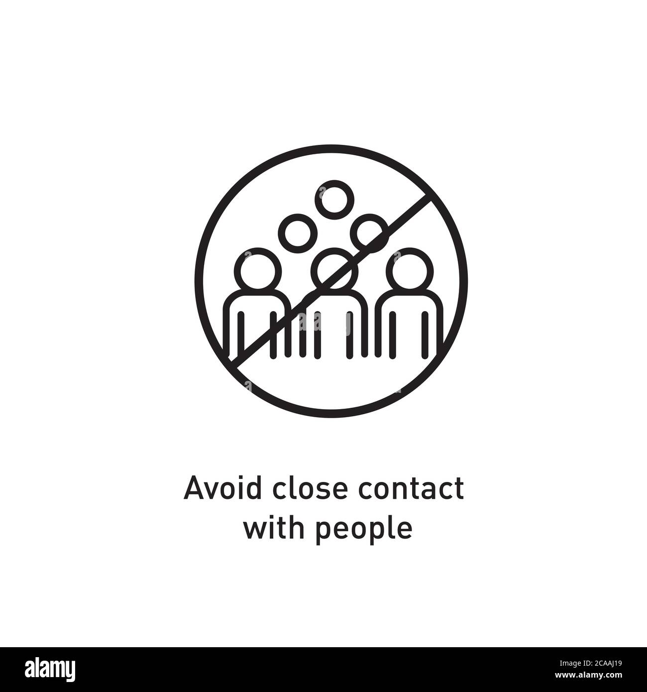 Avoiding the crowd Stock Vector Images - Alamy