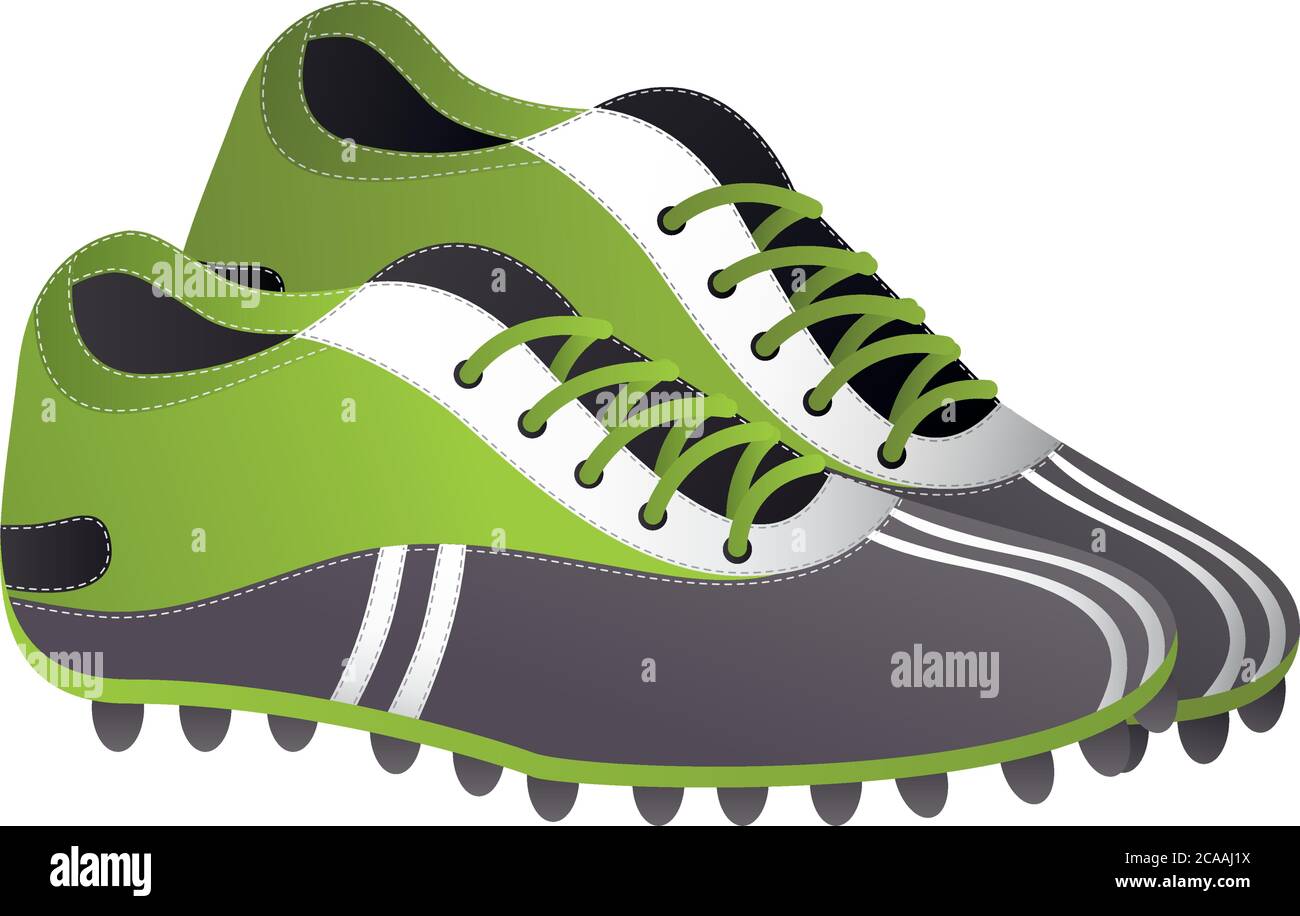 Green Soccer Cleats Clipart