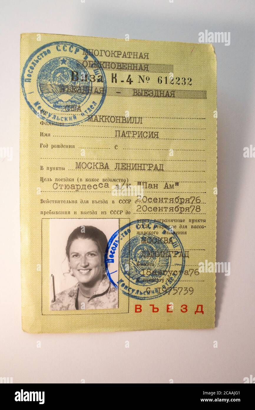 Russian visa hi-res stock photography and images - Alamy