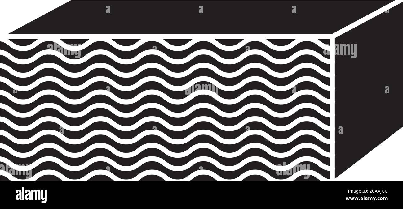 parallelepiped shape with abstract design over white background ...