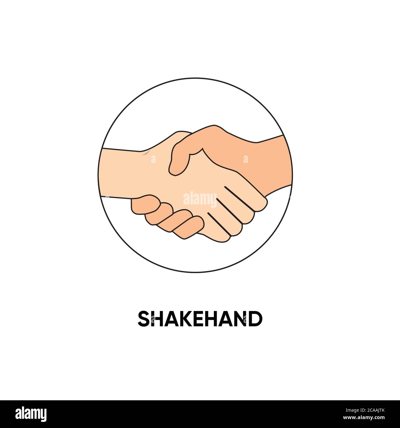Handshake vector vectors hi-res stock photography and images - Alamy