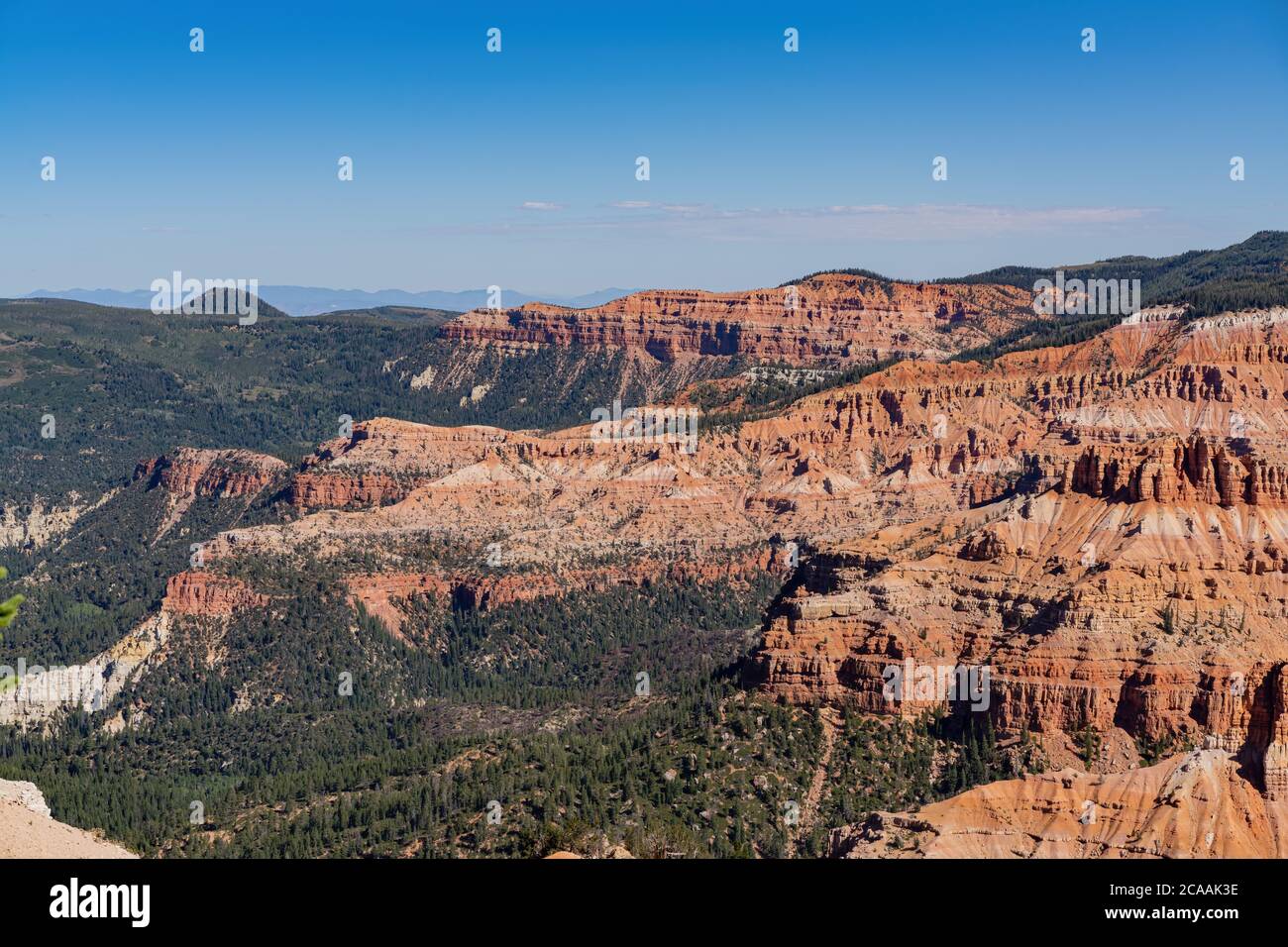 Beautiful landscape saw from Point Supreme Overlook of Cedar Breaks ...