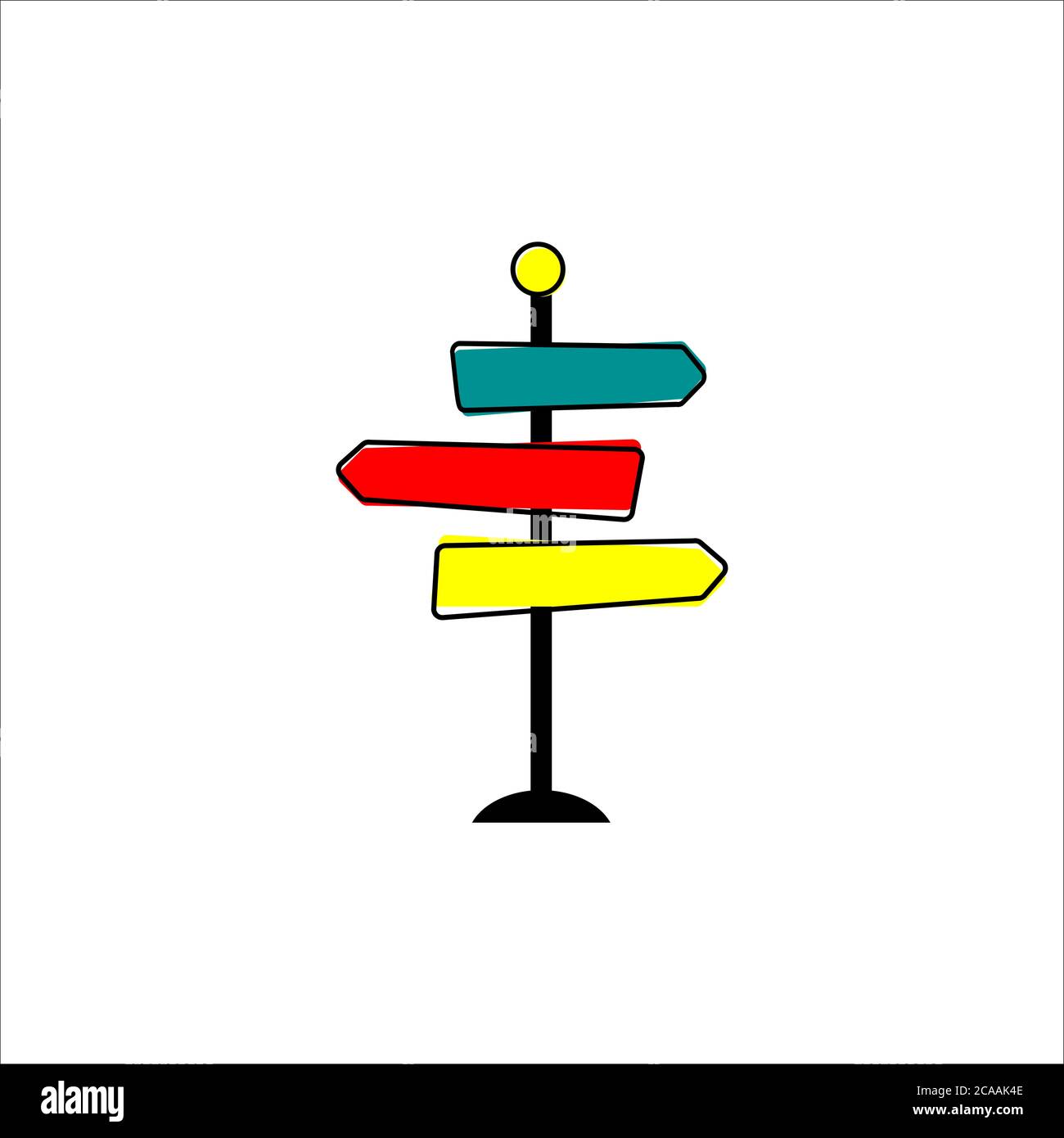 Arrow Signpost Vector Design Symbol Of Road Signs Direction Ways Icon Stock Vector Image And Art