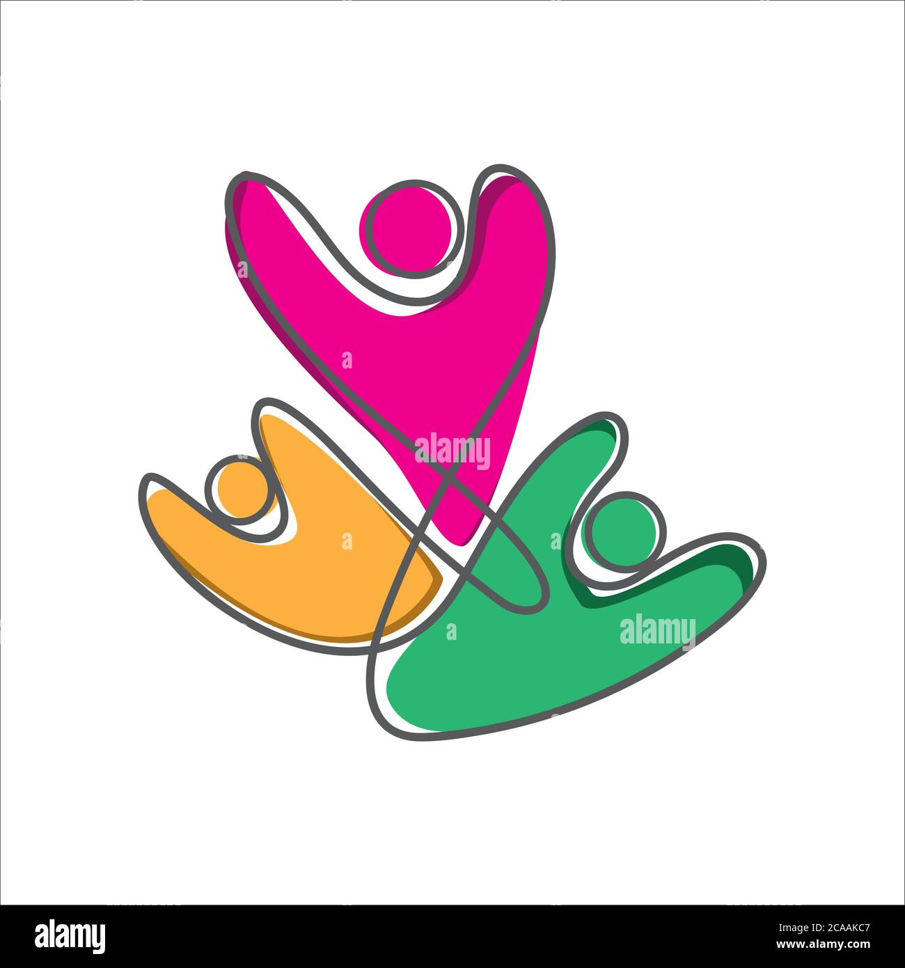 Happy persons logo hi-res stock photography and images - Alamy