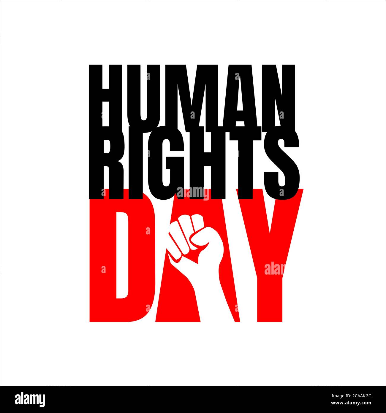 lettering of human rights day design vector banner web graphic concept ...