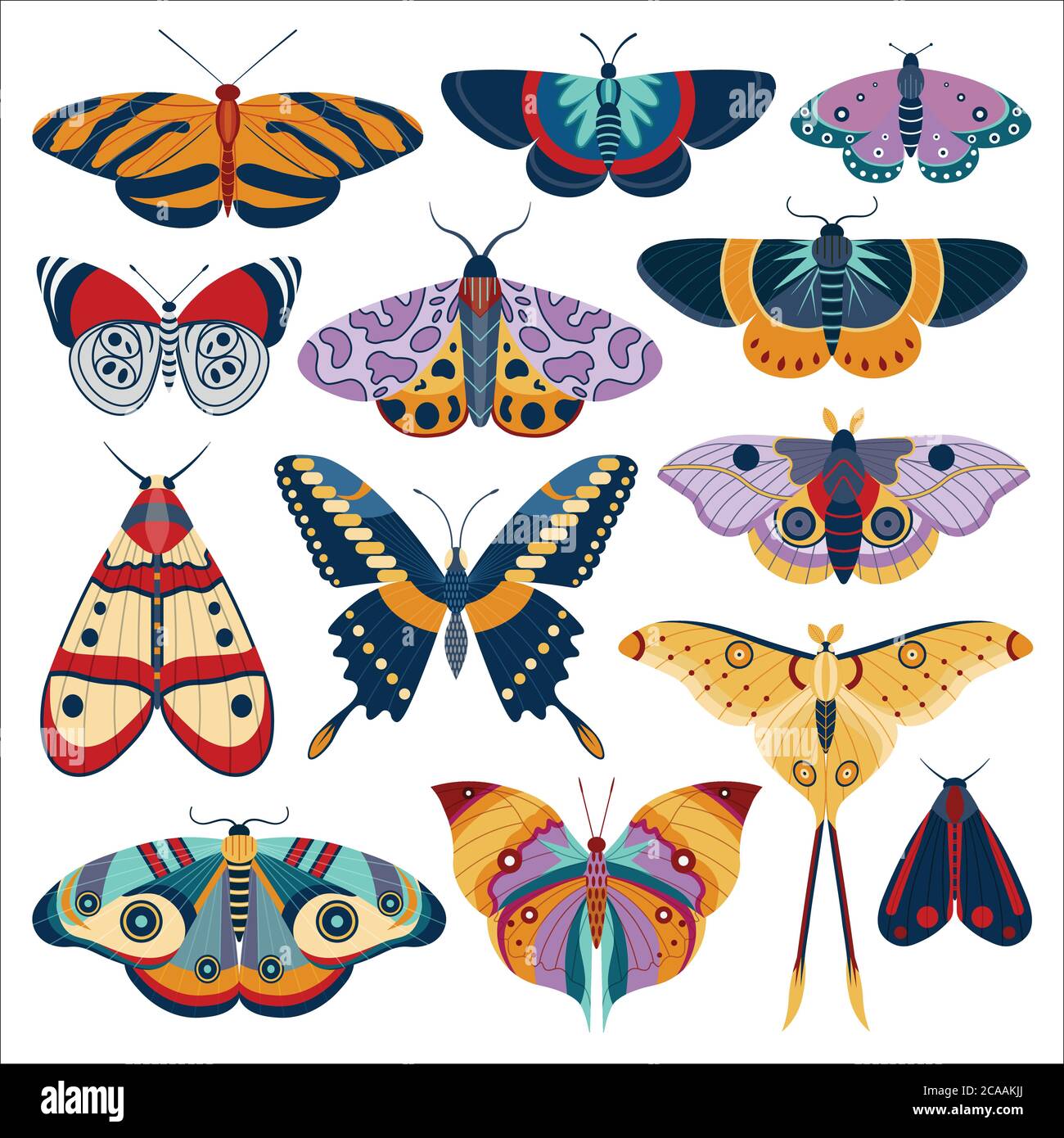 Moth flying Stock Vector Images - Alamy