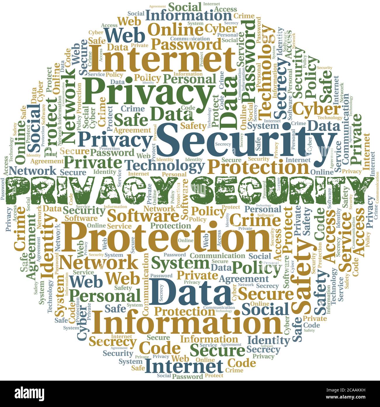 Security word cloud illustration Stock Vector Images - Alamy