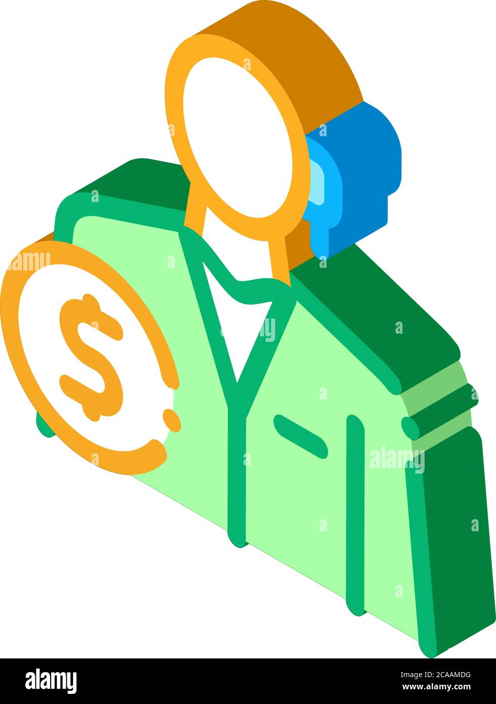 accountant profession isometric icon vector illustration Stock Vector ...