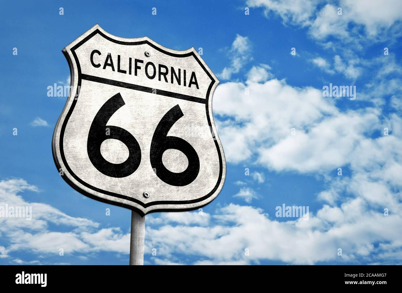Legendary California Route 66 roadsign Stock Photo - Alamy