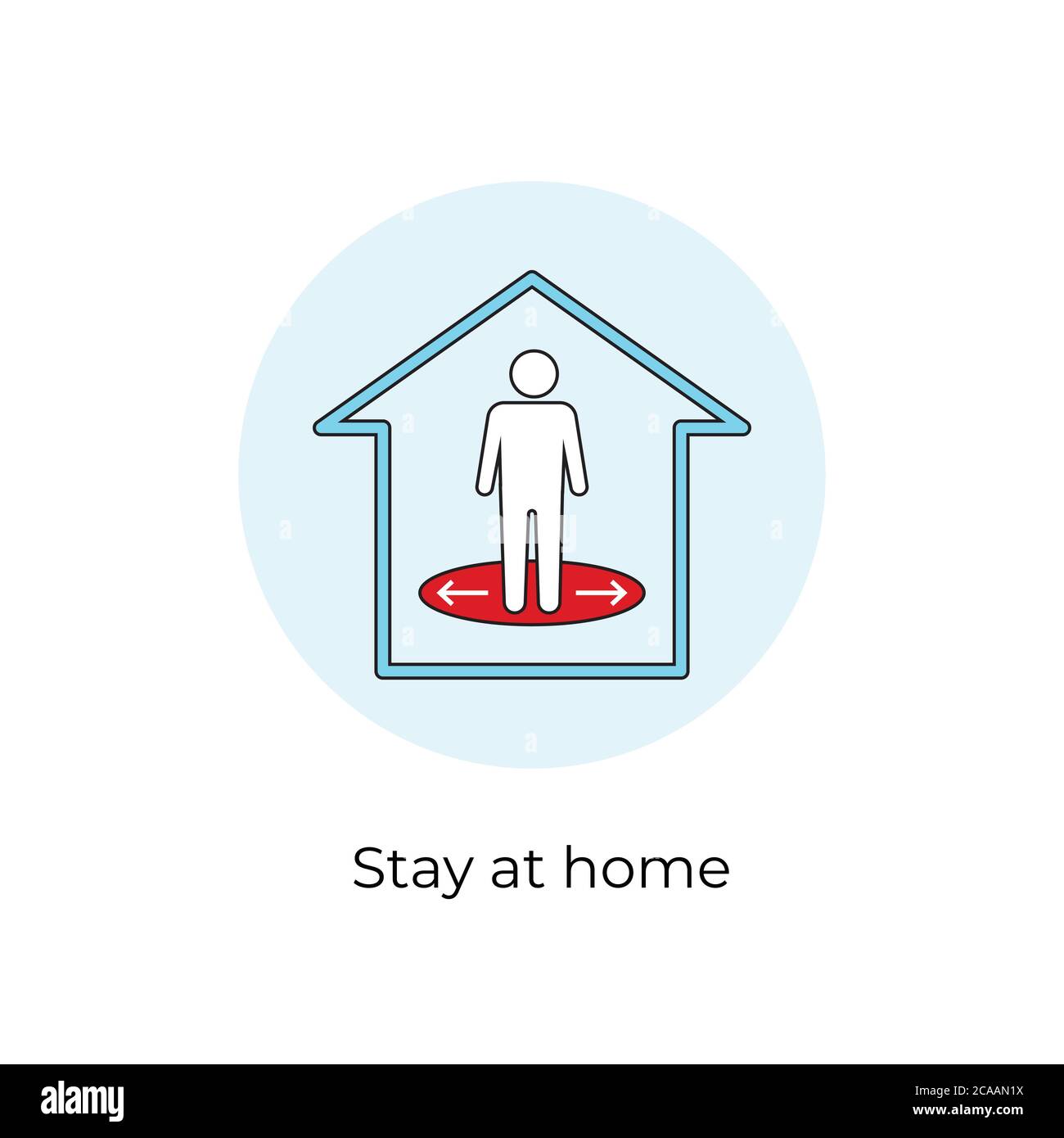 Stay at home measures Stock Vector Images - Alamy