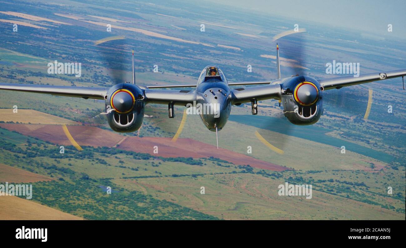 WWII Lockheed P-38 Lightening Fighter Airplane Stock Photo - Alamy