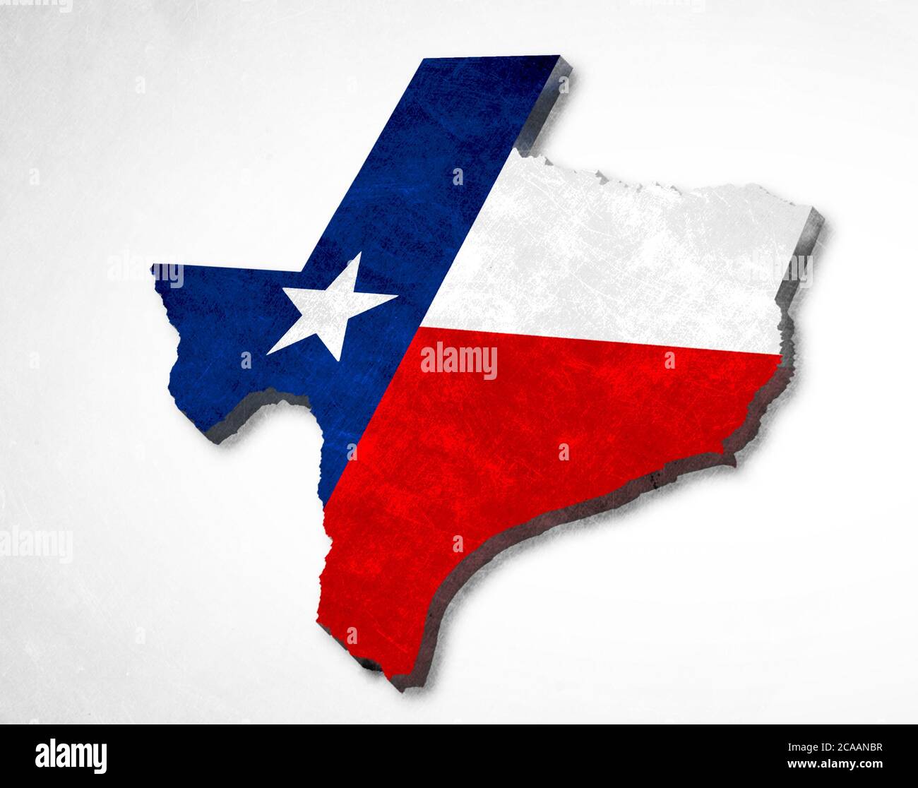Map of Texas Stock Photo - Alamy